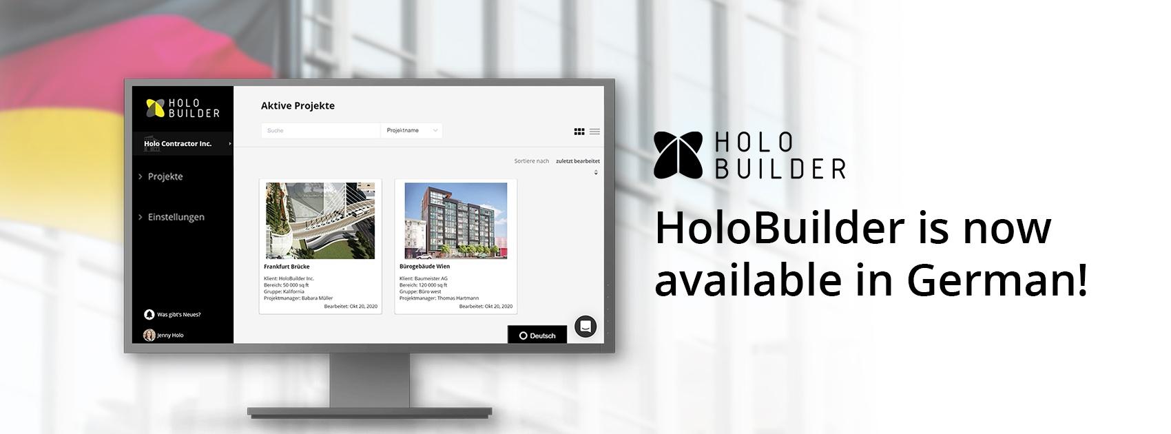 HoloBuilder is now available in German! - 360° Reality Capture | Beamer