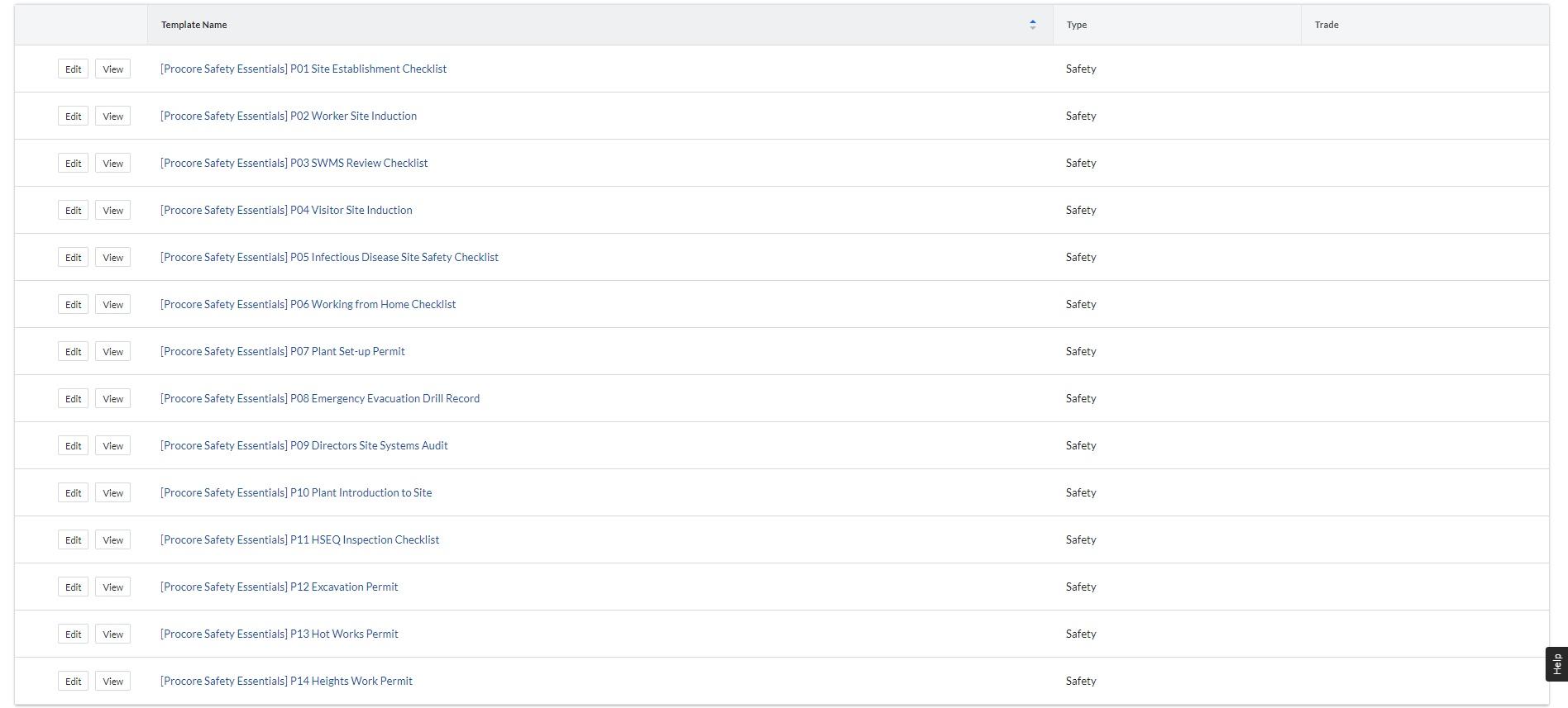 Procore Safety Essentials - ISO Content for Australia and New Zealand!