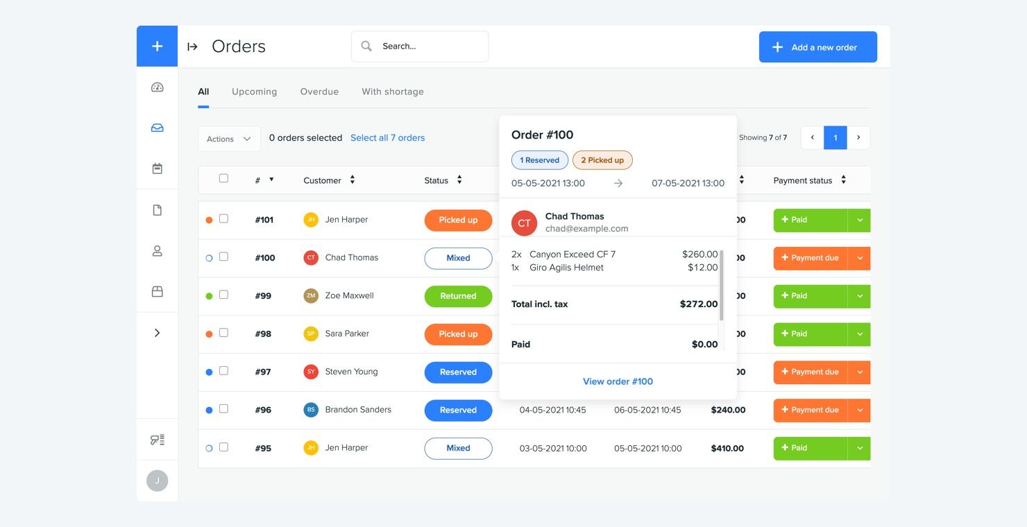 Order tracking is more accurate and robust 🗂 - Booqable | Beamer