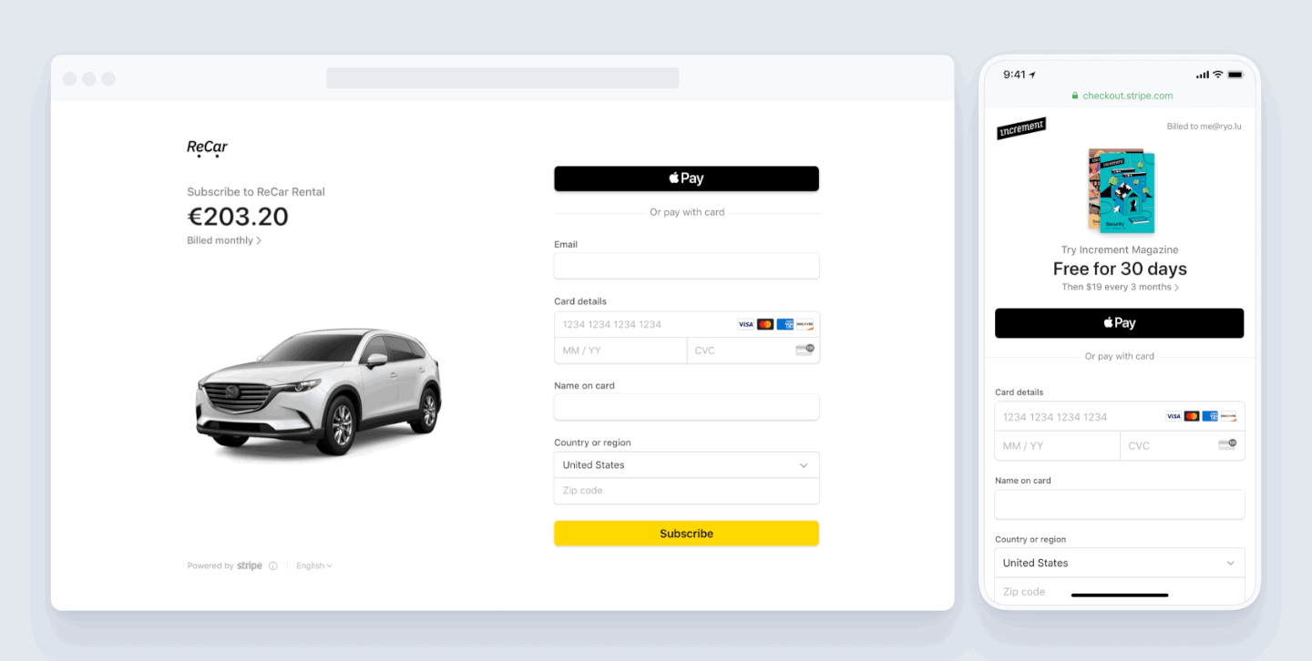 Introducing Stripe Checkout integration - Bike Rental Manager | Beamer