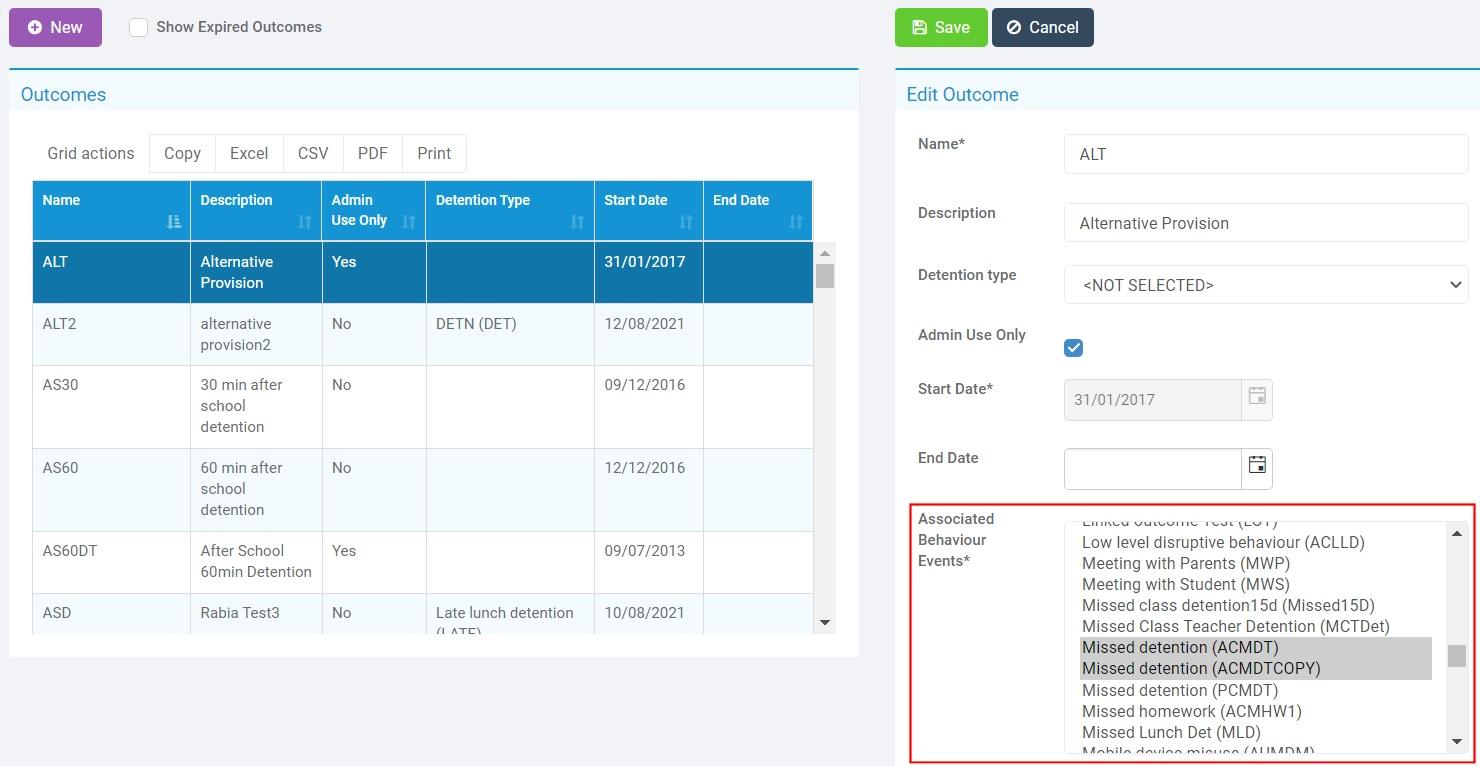 Behaviour - Events - Bromcom