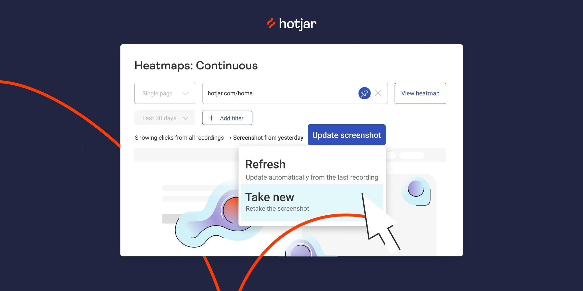 📸 Update your heatmap screenshot in a couple of clicks - Hotjar