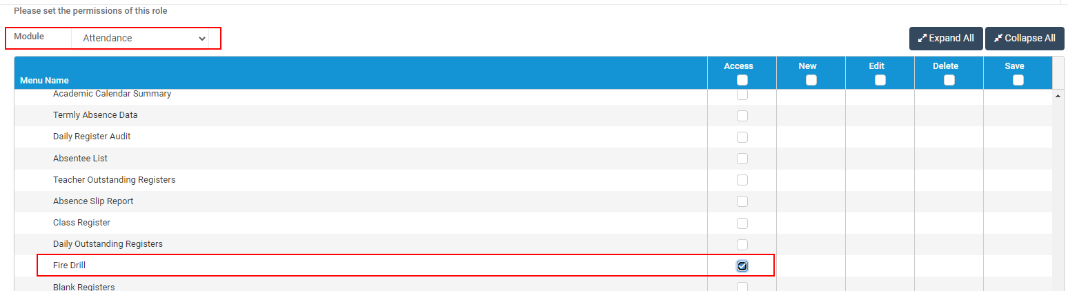 Attendance - Fire Drill Report - Bromcom