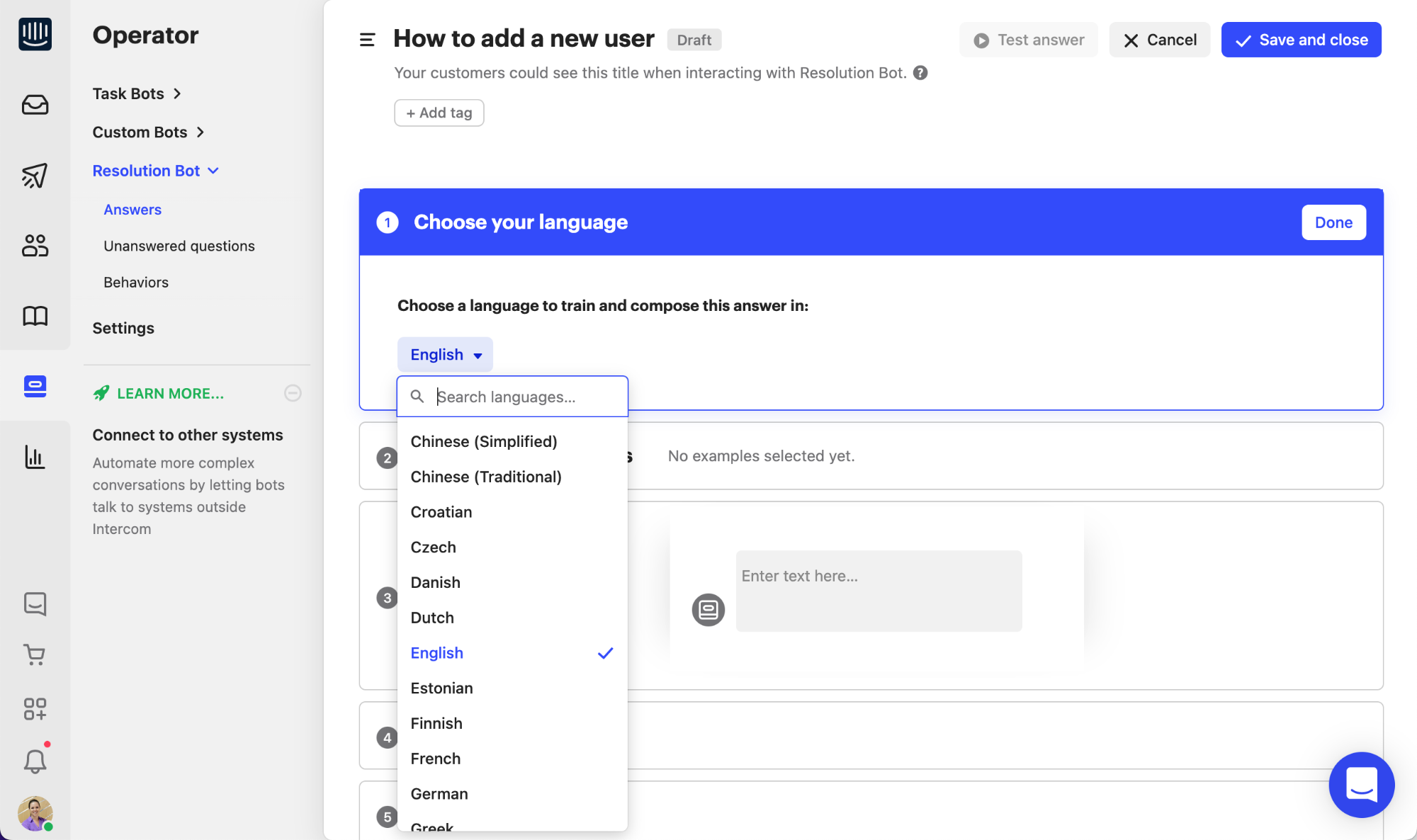 Use Resolution Bot to automatically resolve customer questions in 5 ...