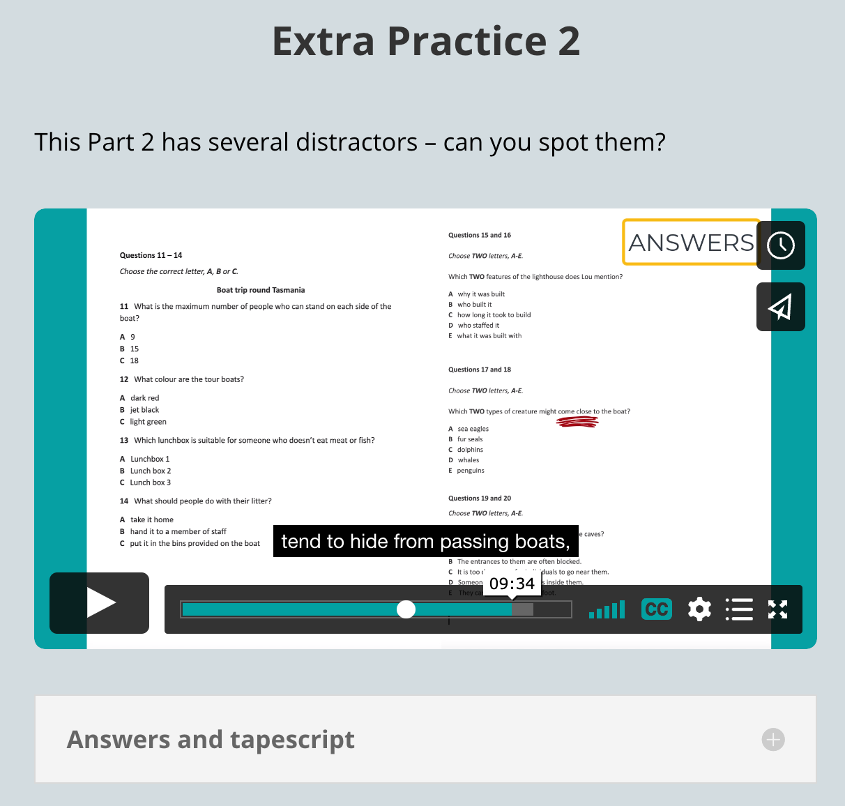 September Challenge Day 10: Listening for distractors - IELTS with ...