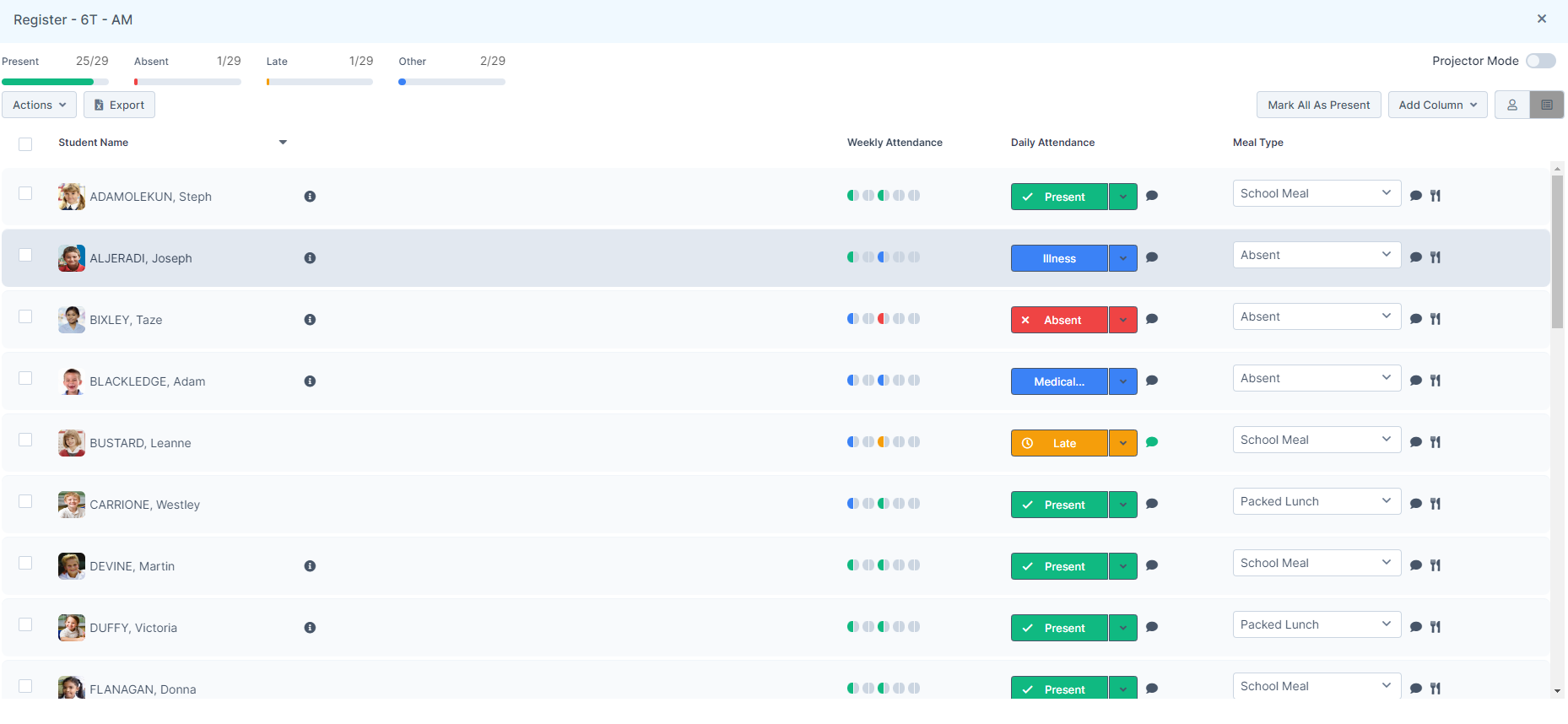 New Teacher Dashboard - Bromcom