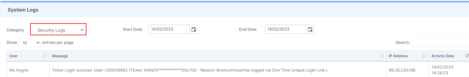 Framework - Staff Login - Bromcom
