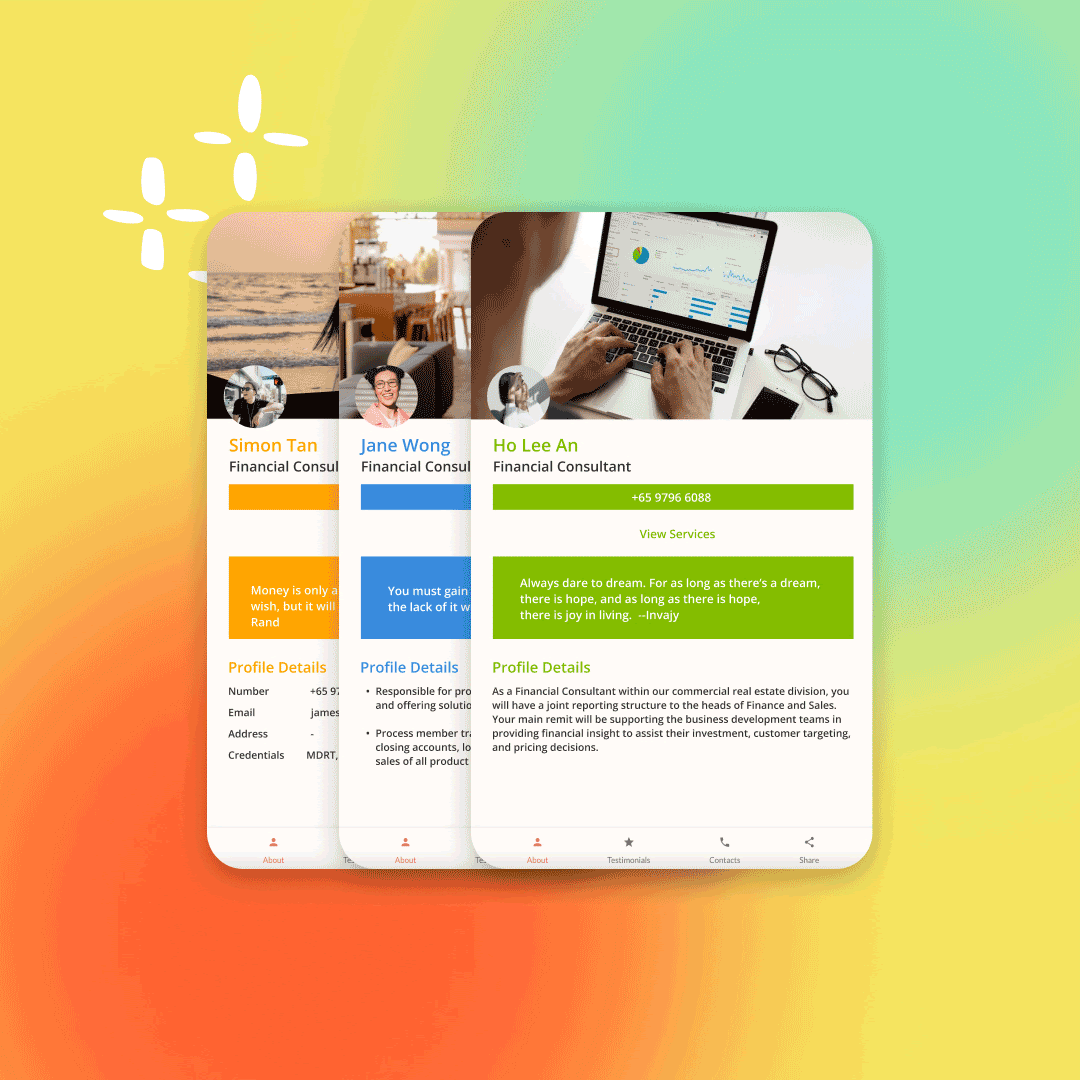 Stay top of mind with Digital Name Card! - GoalsMapper | Beamer