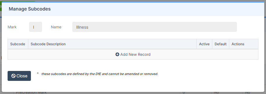 Attendance - Codes - Bromcom