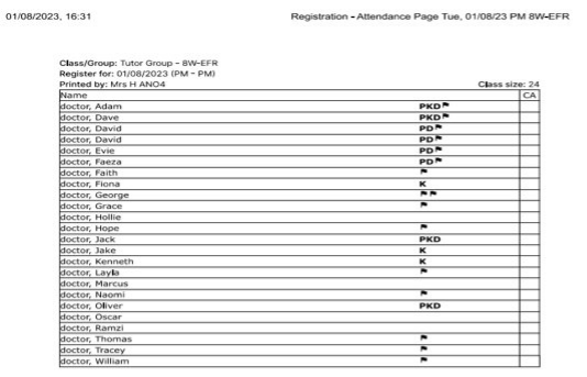 How to print the Register in the new Teacher Dashboard – Bromcom ...