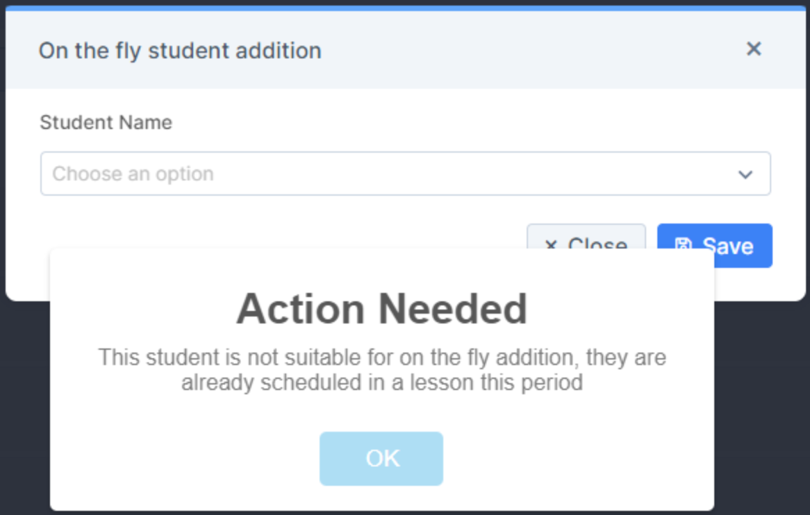 How to add On the Fly Students to the Take Register page – Bromcom ...