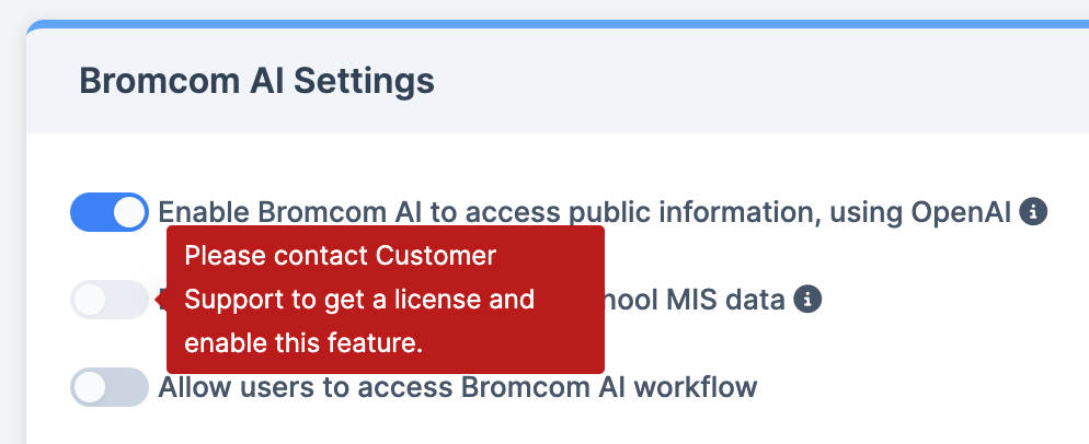 How to use Bromcom AI – Bromcom – Documentation Centre