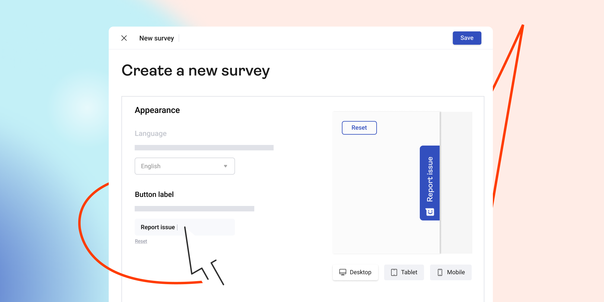 Customize the button labels in Surveys - Hotjar