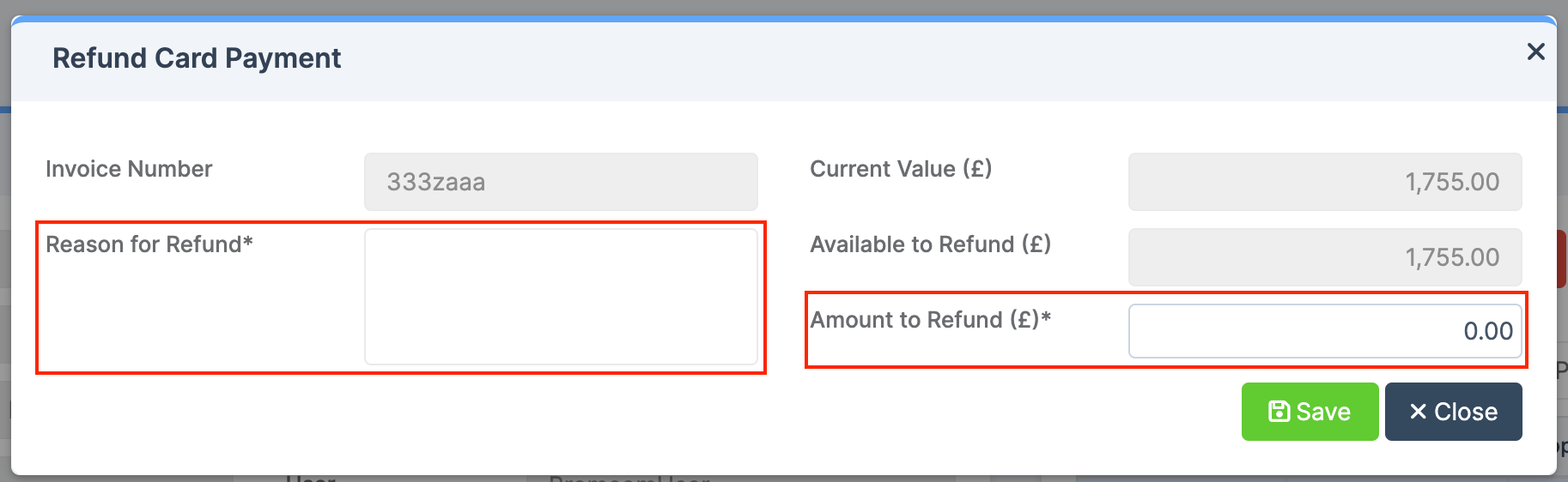 How to refund a supplier card payment in Finance – Bromcom – Documentation Centre