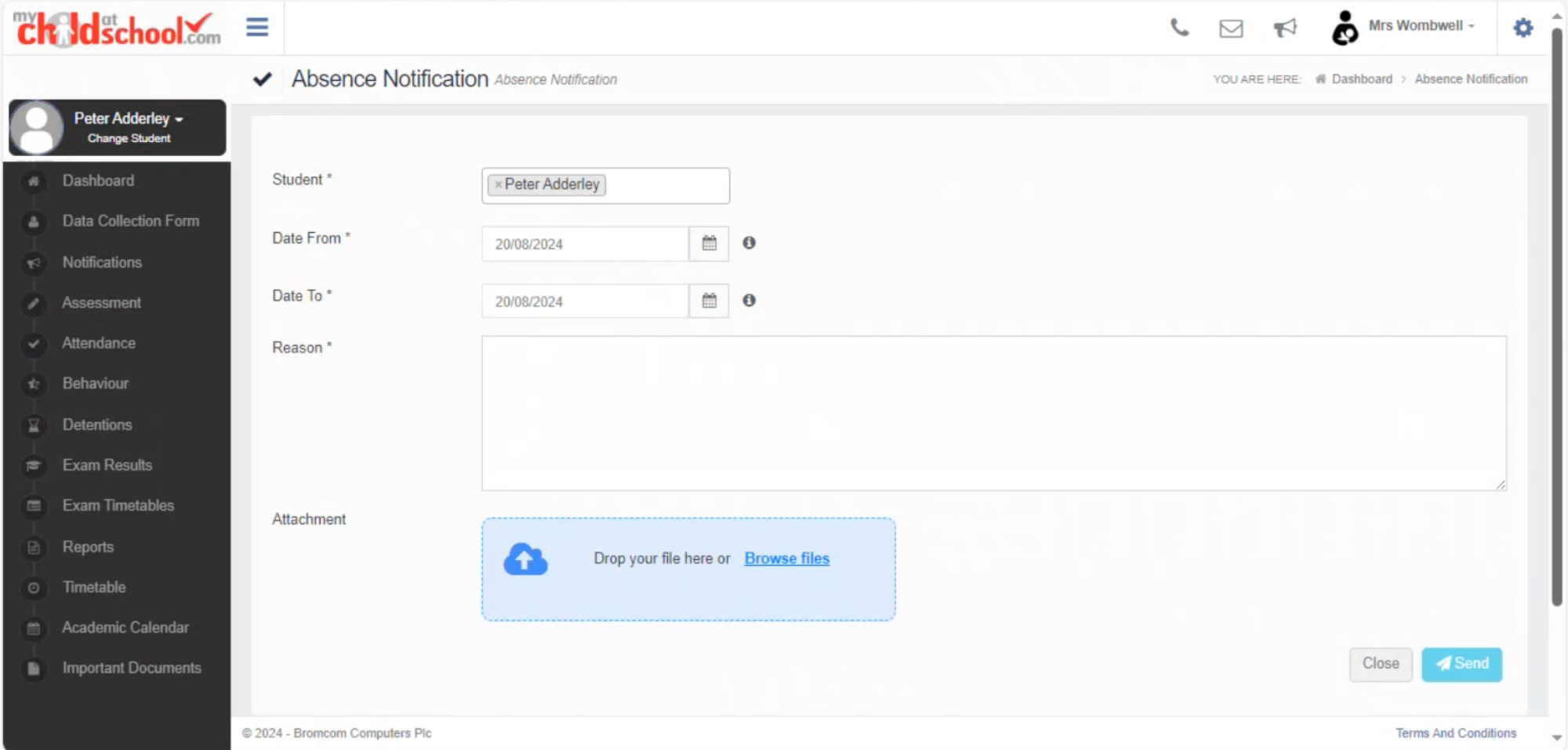 How to manage Absence Notifications from MCAS – Bromcom – Documentation Centre