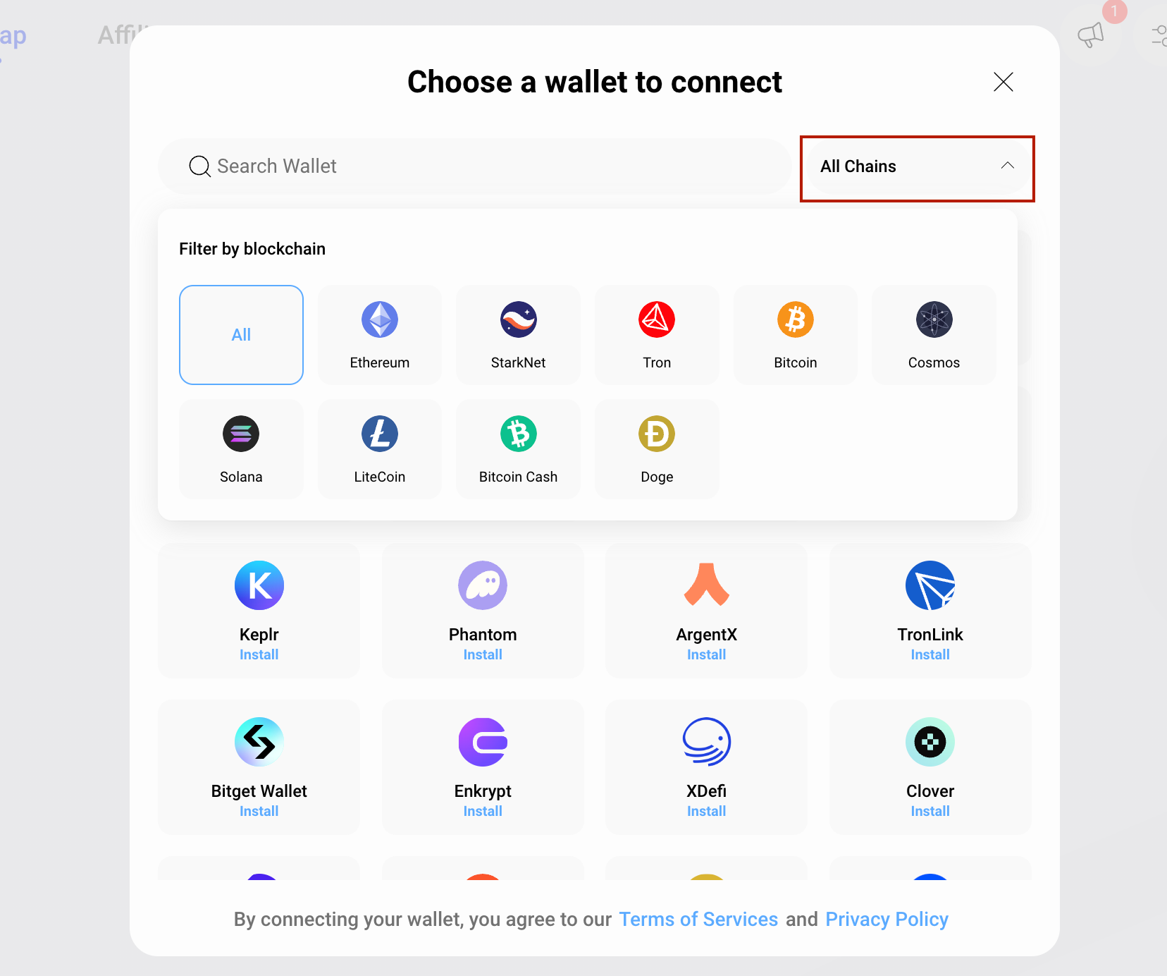 Unlock Seamless Cross Chain Swaps With Our “connect Wallet” Update
