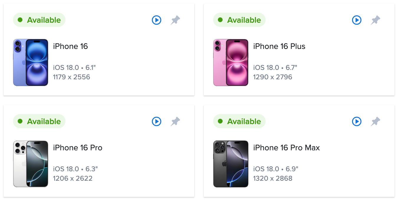 Now Available: iPhone 16 Lineup on Real Device Cloud