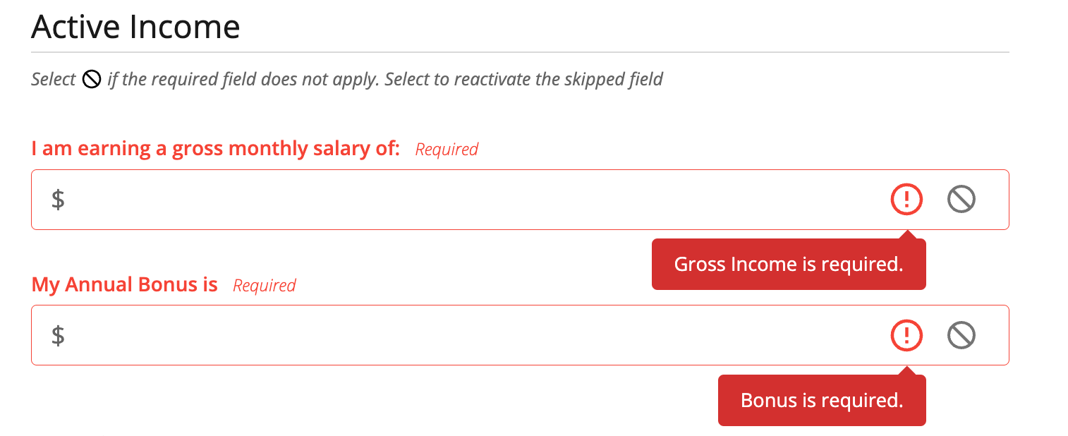 Enhanced Required Field Customisation - GoalsMapper