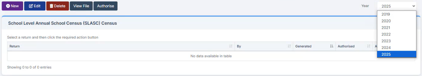 Census - School Level Annual School Census January 2025 - Bromcom