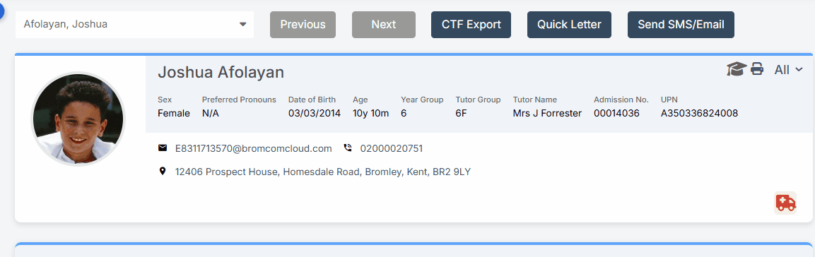 How to Access the Student List and Student Details – Bromcom ...