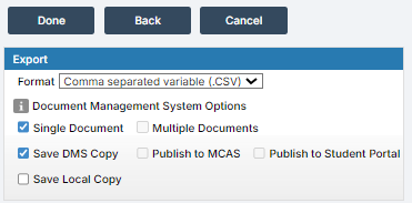 Finance - Bank Claim CSV Export - Bromcom