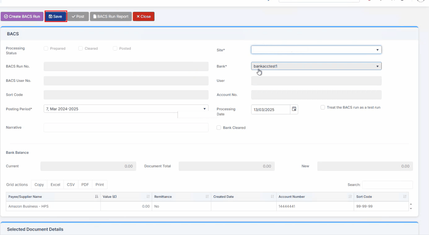 MAT Finance - BACS Run Report Accessibility Update - Bromcom
