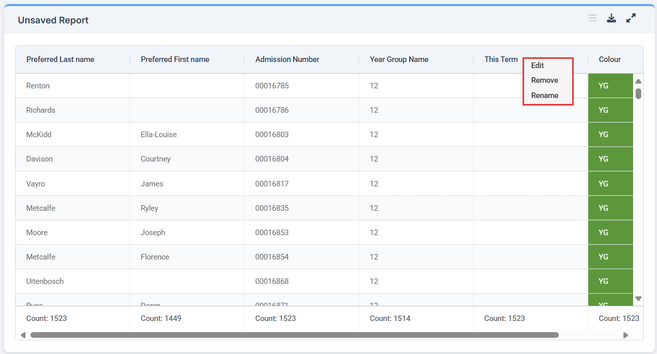 attendance reports bromcom