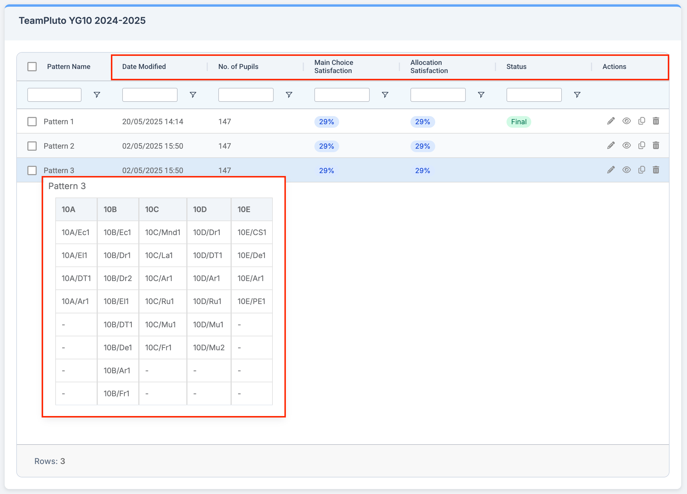 How to use Options Timetable Patterns – Bromcom – Documentation Centre