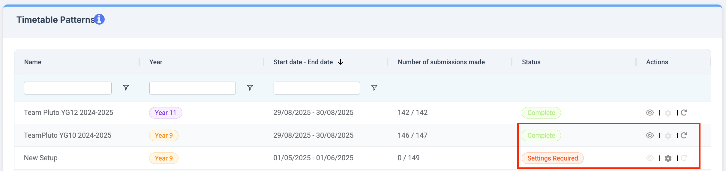 How to use Options Timetable Patterns – Bromcom – Documentation Centre