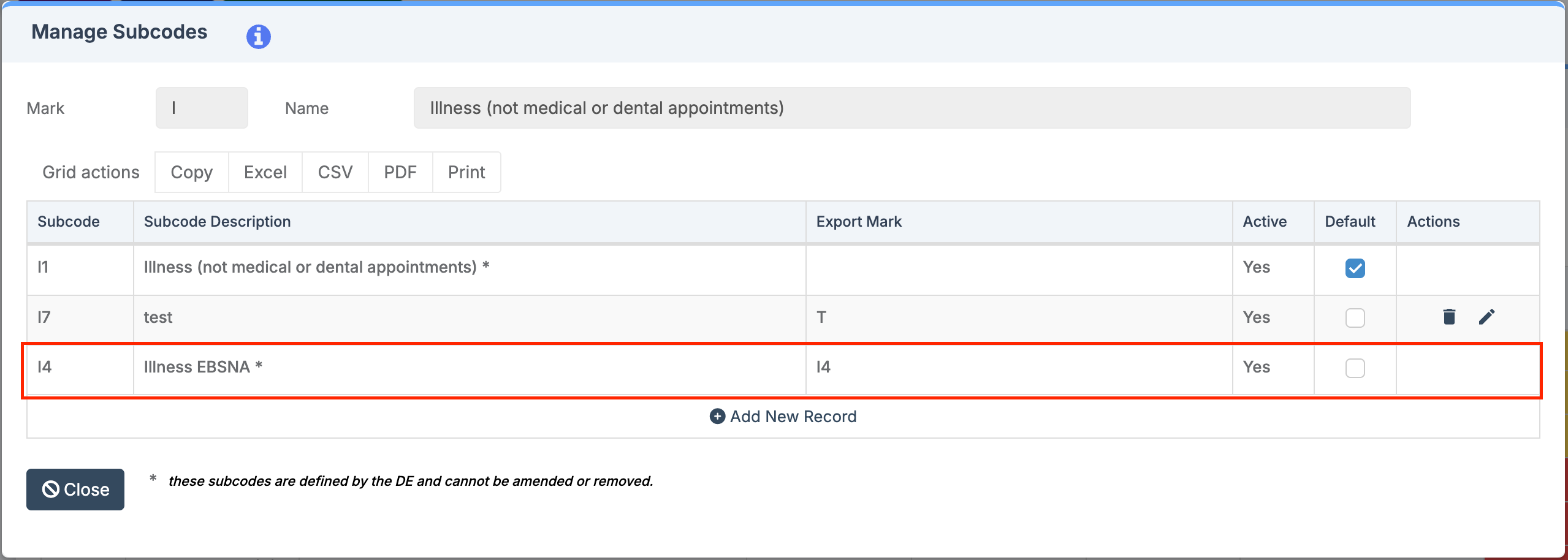 Attendance - Updates to Attendance Codes 2025/2026 - Bromcom