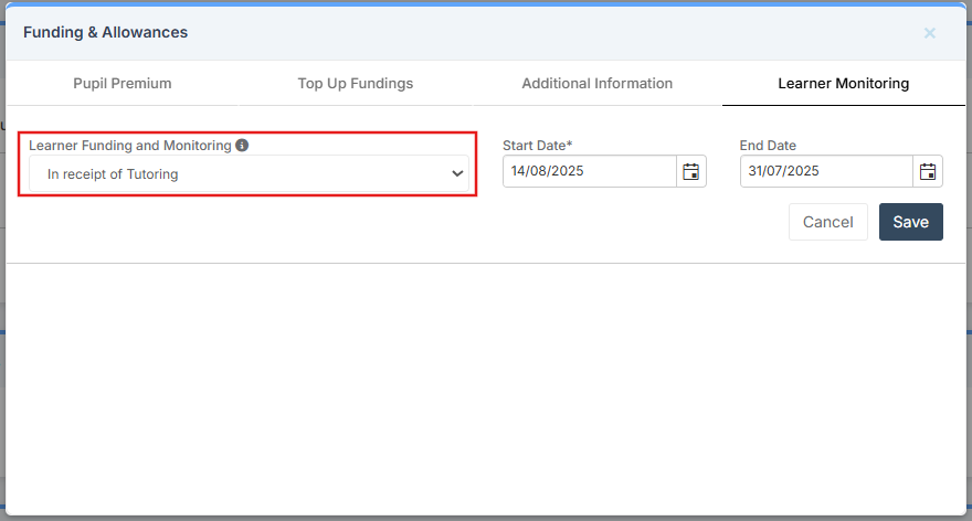 Census - Pupil Record FAM Codes Updated for English and Maths Minimum Hours Monitoring - Bromcom