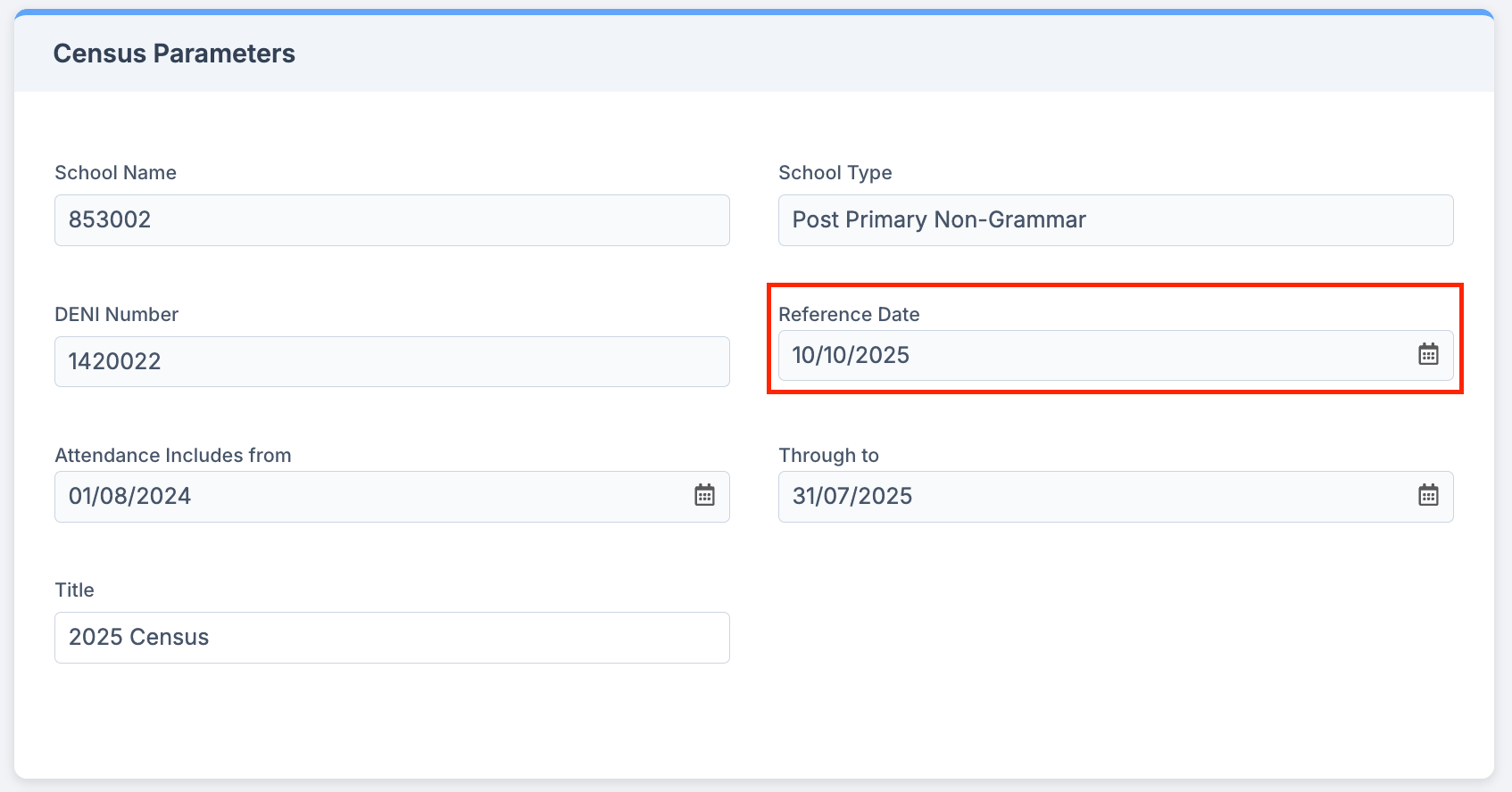 Census - School Census Enhancements - Bromcom