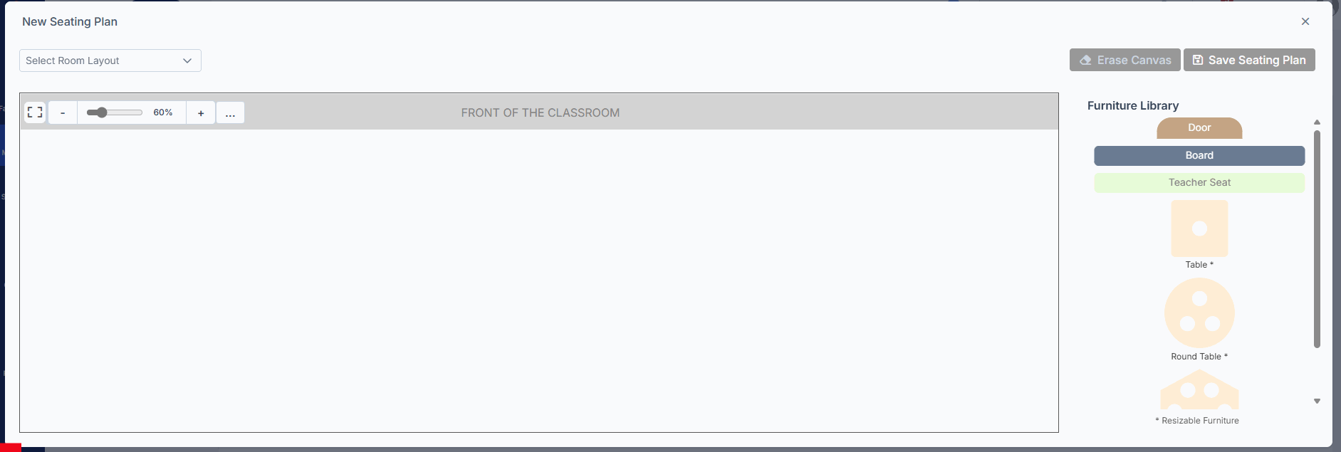 Dashboards - Seating Plan: Web Interface Enhancements - Bromcom