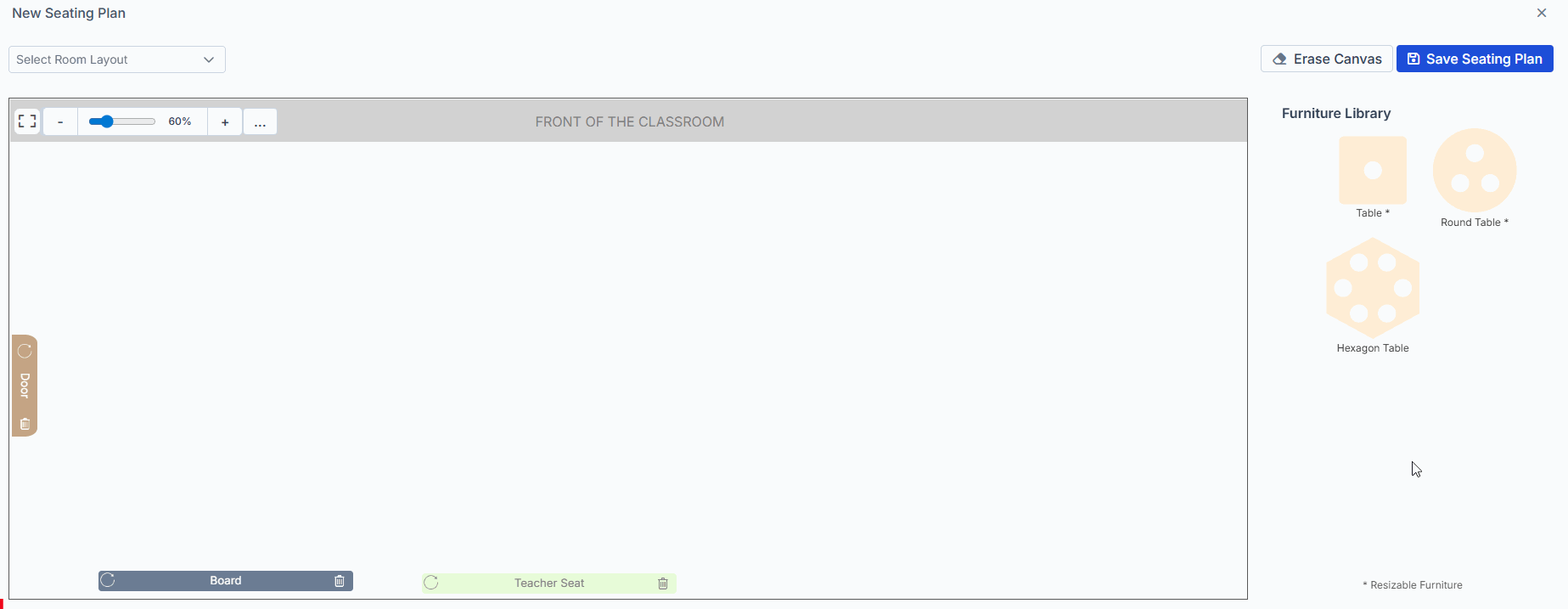 Dashboards - Seating Plan: Web Interface Enhancements - Bromcom