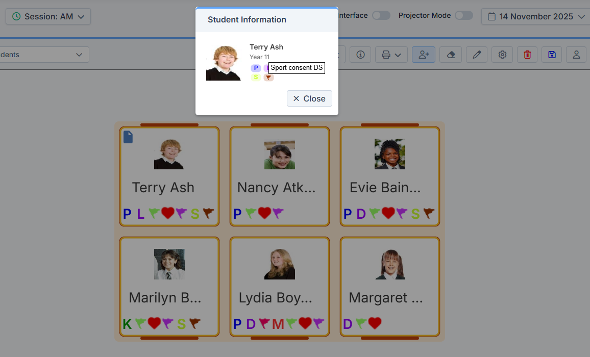 Dashboards - Seating Plan: Web Interface Enhancements - Bromcom