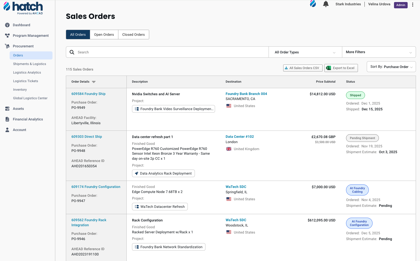 hatch shipping tracking