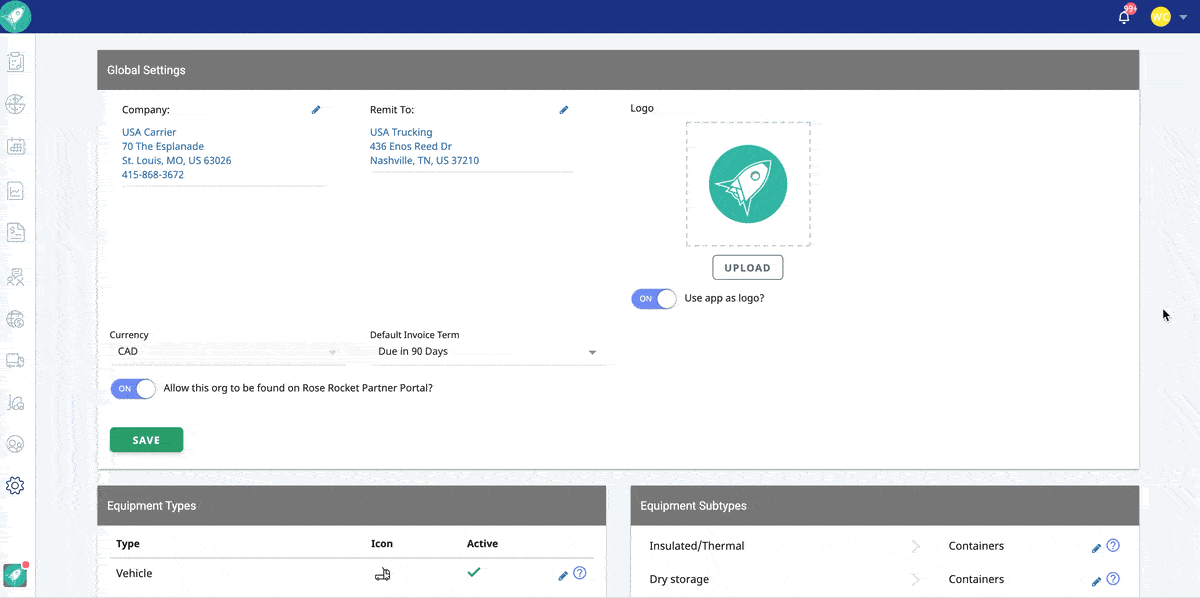 Quick Quote Button Configuration & Location - Rose Rocket