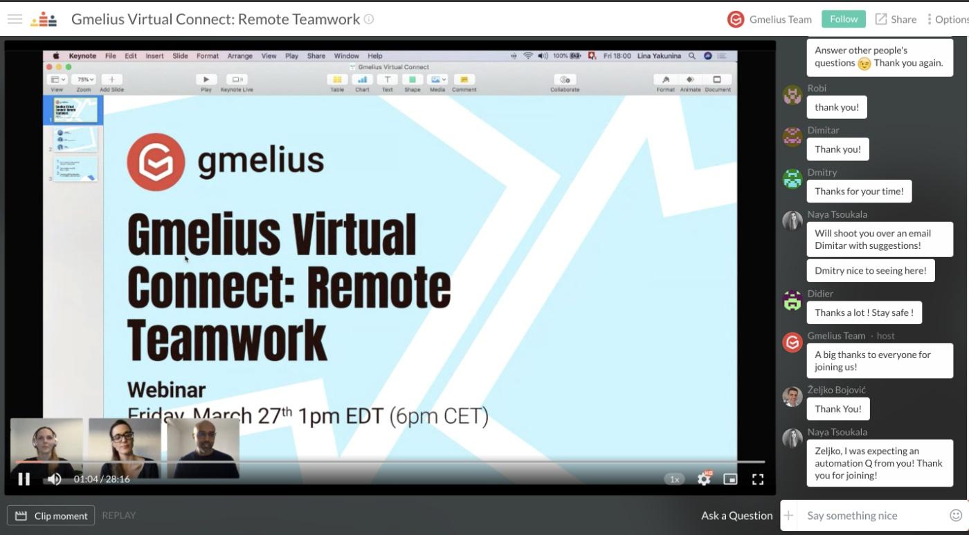 Gmelius Webinar: Watch the Recording here 👇 - Gmelius